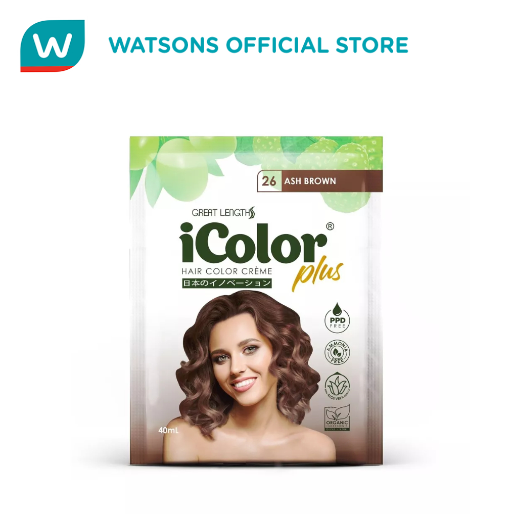 ICOLOR Plus Shampoo Hair Color Creme Ash Brown 40ml | Shopee Philippines