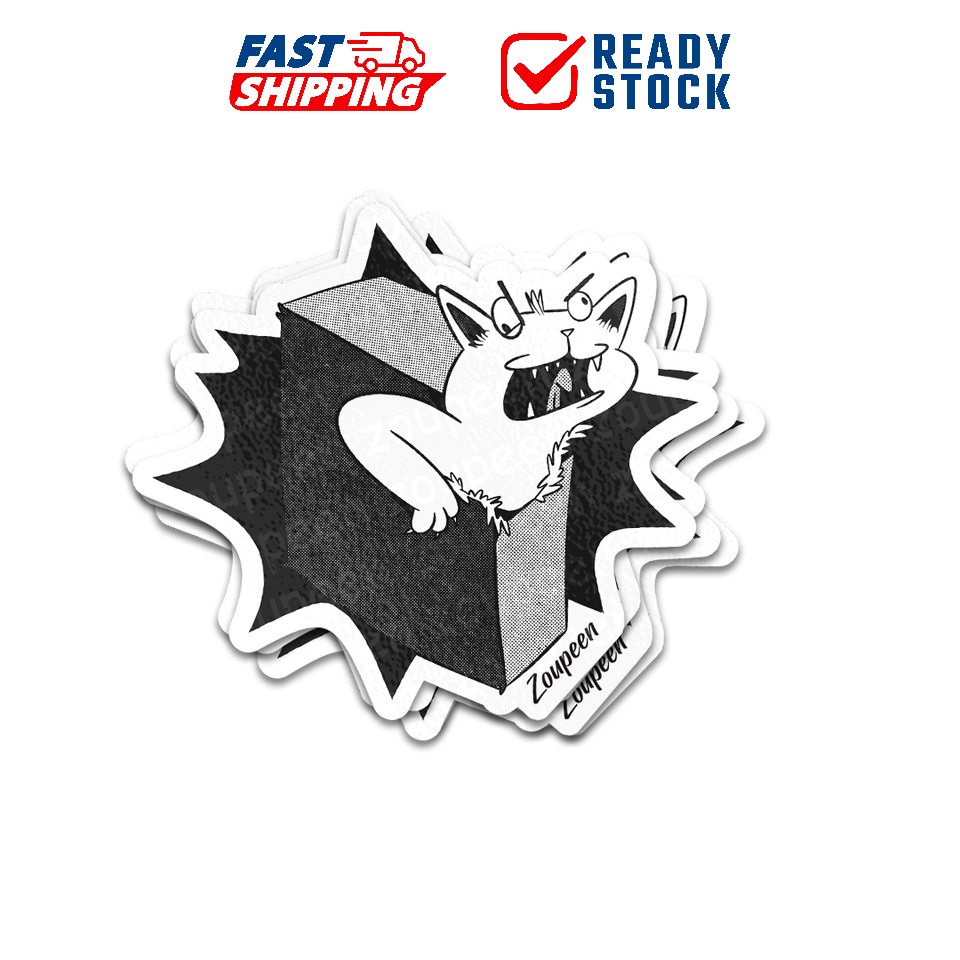 E10 Captured Cat Waterproof Solo Sticker | Shopee Philippines
