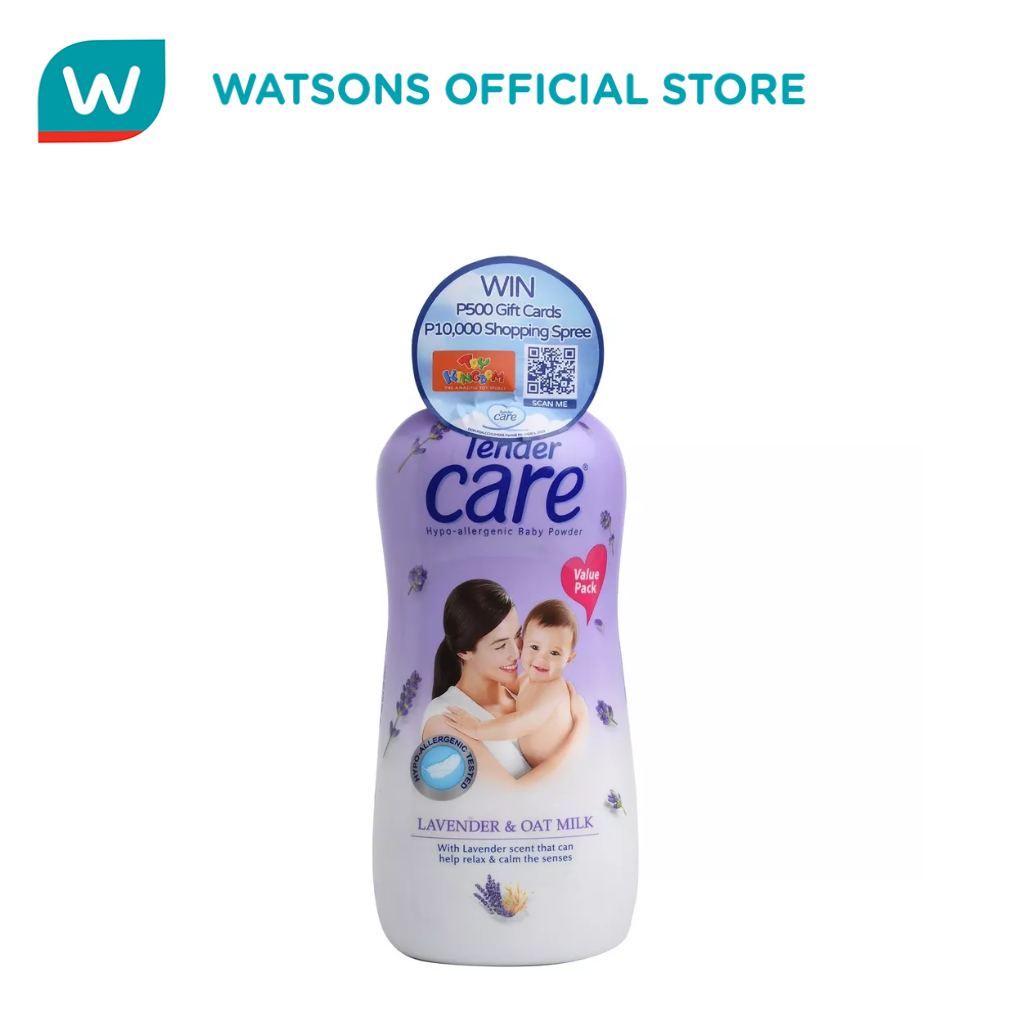TENDER CARE Hypo-Allergenic Baby Powder Lavender & Oat Milk 200g | Shopee Philippines