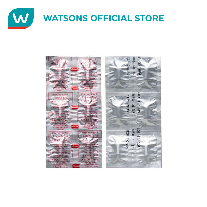 ASCOF LAGUNDIfor Adults 600 mg Tablet (Sold per tablet) | Shopee ...