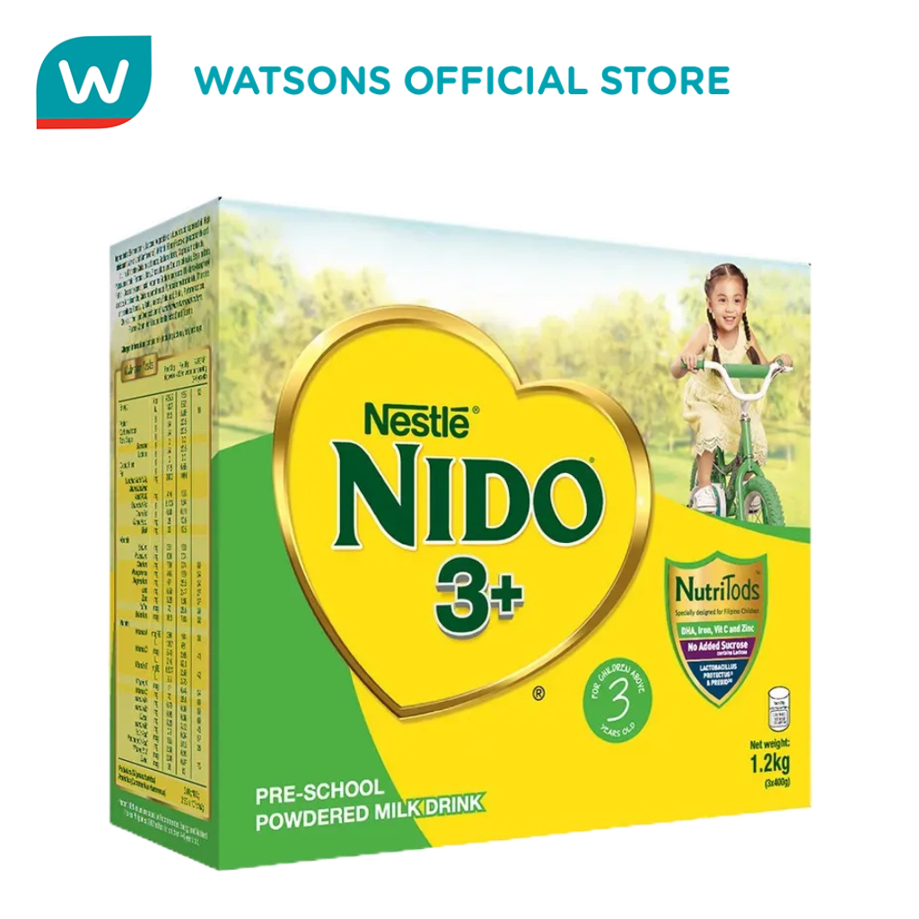 NIDO 3+ Powdered Milk Drink For Pre-Schoolers Above 3 Years Old 1.2kg ...