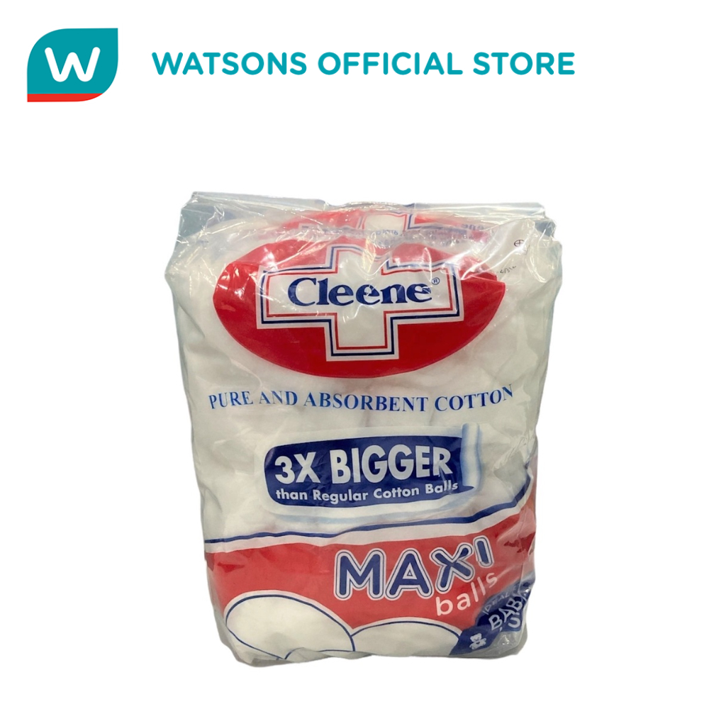 CLEENE Cotton Maxi Balls 100s x 3 packs | Shopee Philippines