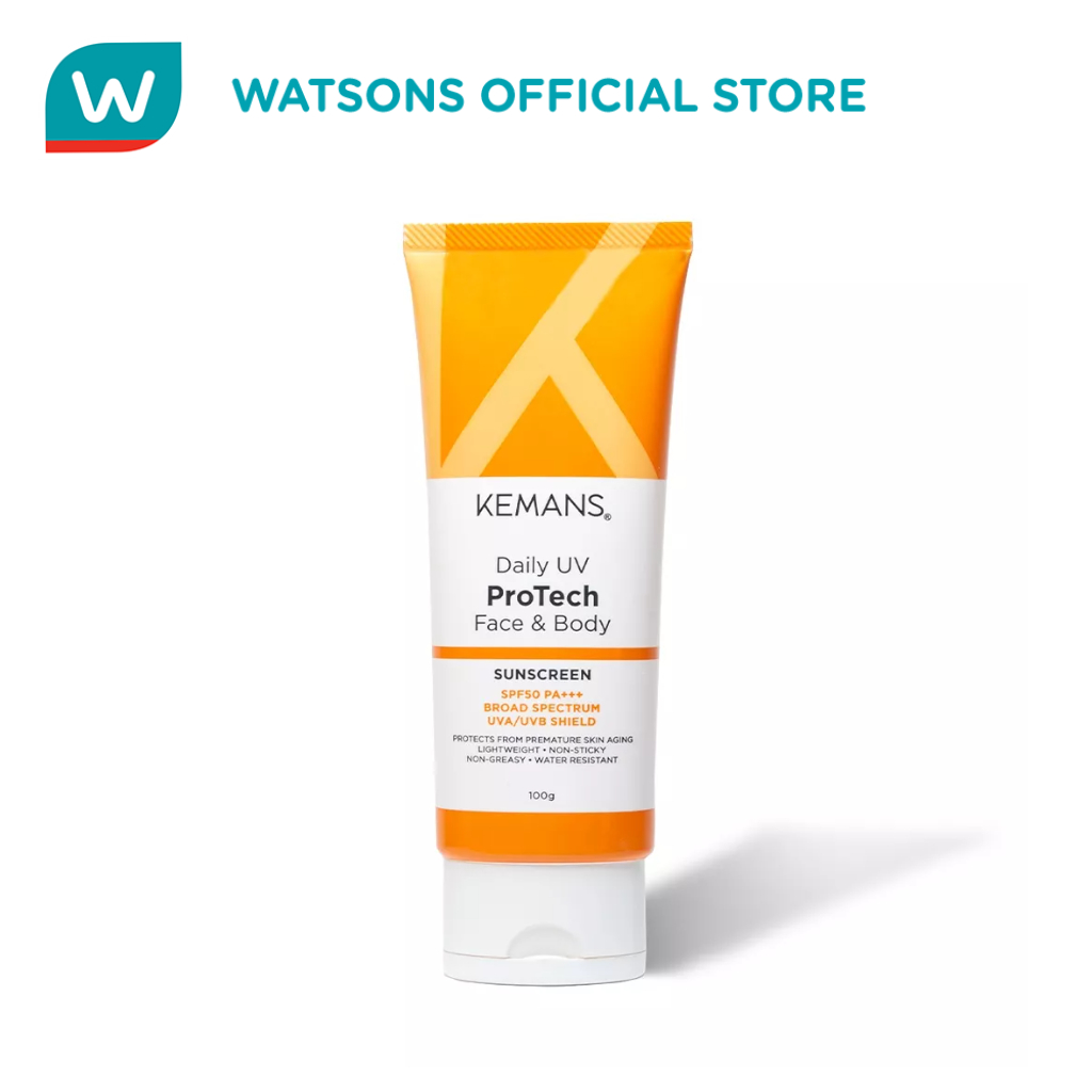 KEMANS Daily UV ProTech Face & Body Sunscreen 100g | Shopee Philippines