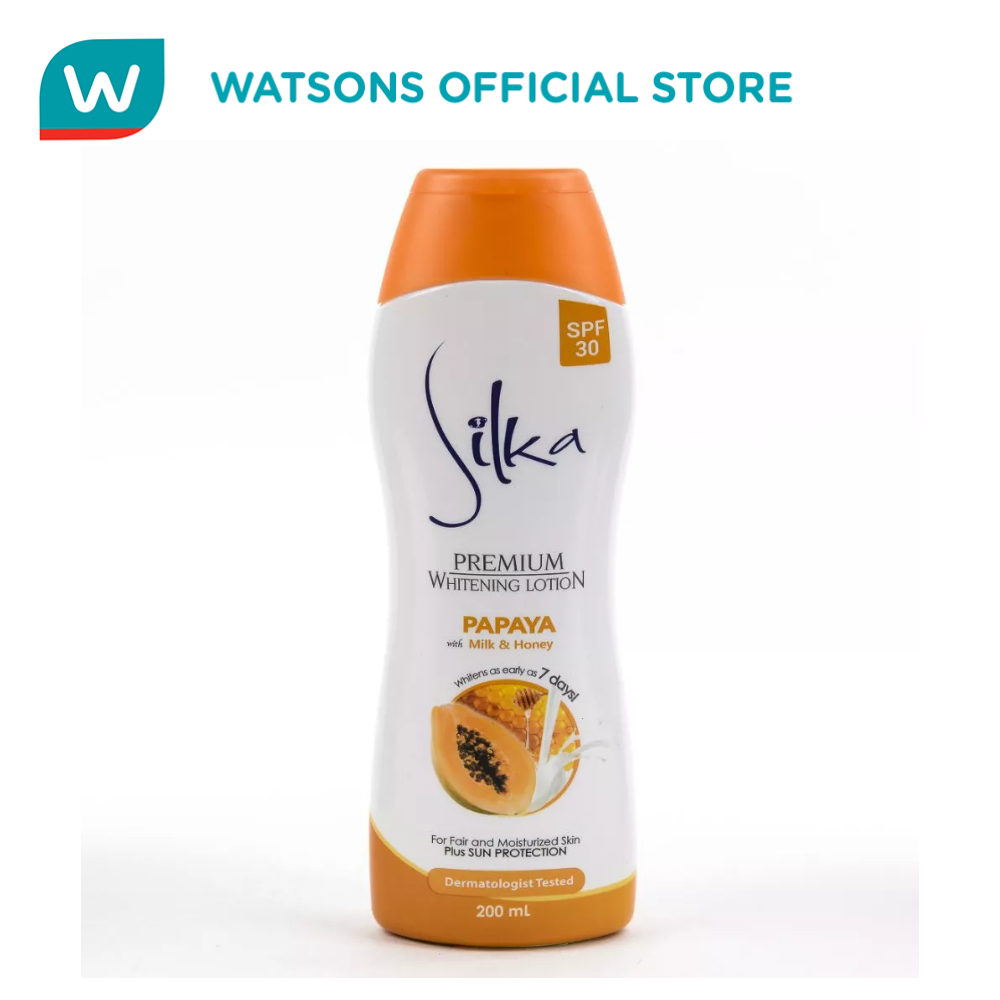 SILKA Premium Whitening Papaya Lotion 200Ml | Shopee Philippines