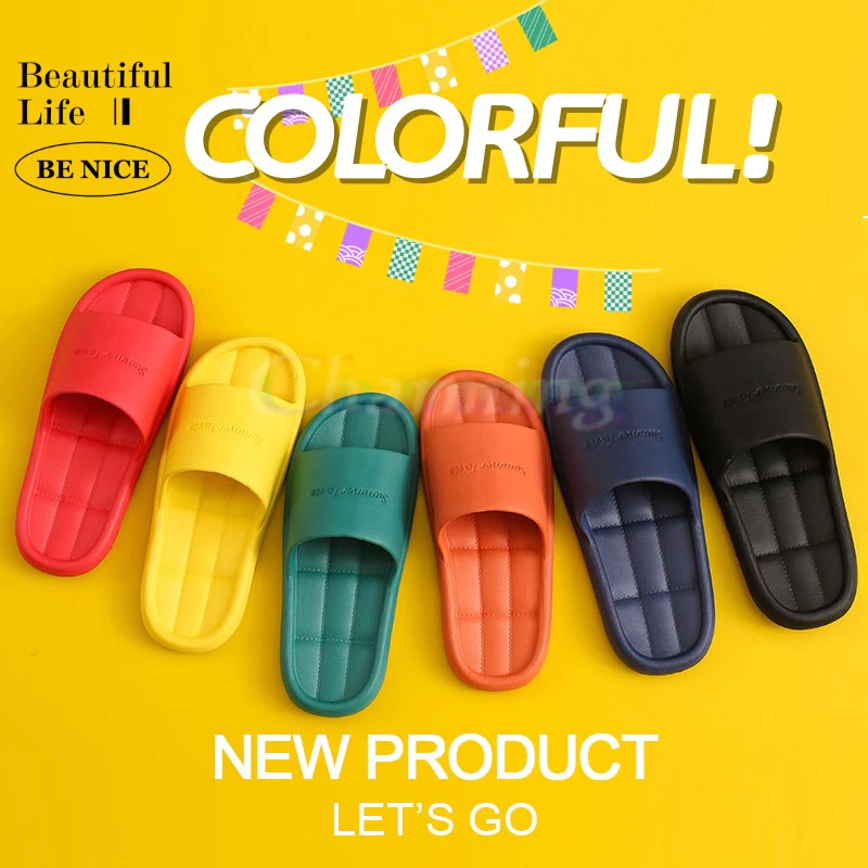 Indoor Slippers Thin Strip Comfy Rubber Slippers for Women Outdoor ...