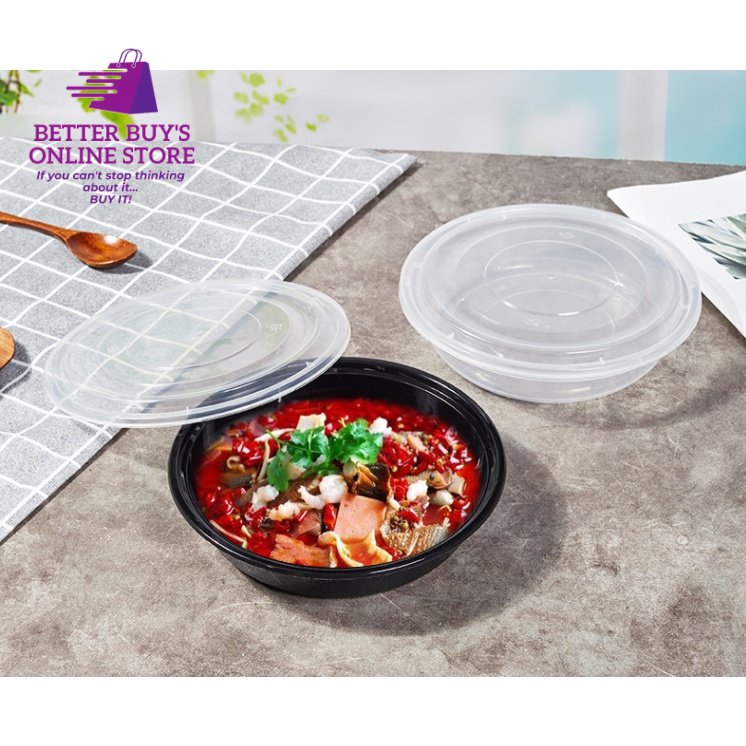 SKZ [Retail] 10pcs/2000/2500/3000 Food Storage Round Box Microwave ...