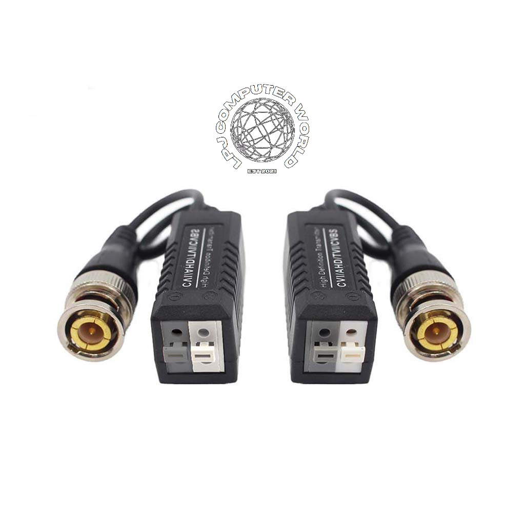 1 Pair Passive Video Balun CCTV UTP Cat5 BNC Connector 102E | Shopee Philippines