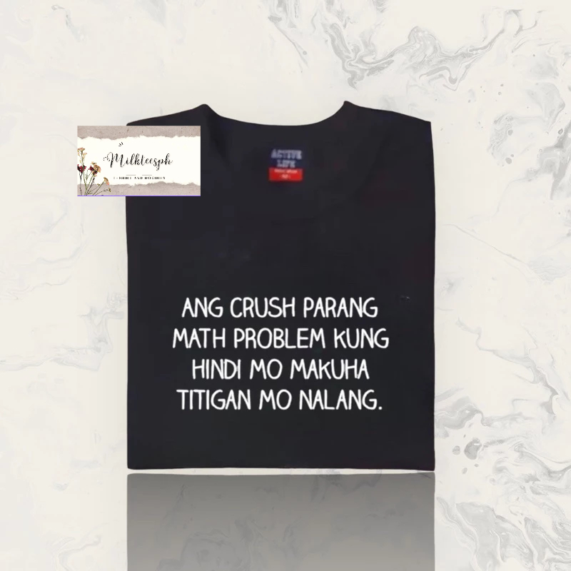 Ang Crush ay parang Math Problem Oversize T-shirt Tees Unisex Cotton ...