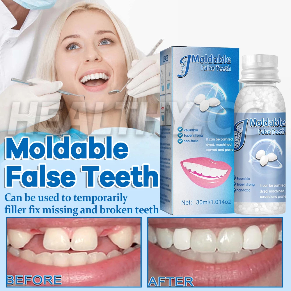 30ML Temporary Tooth Repair Kit For Teeth Gaps Moldable False Teeth ...
