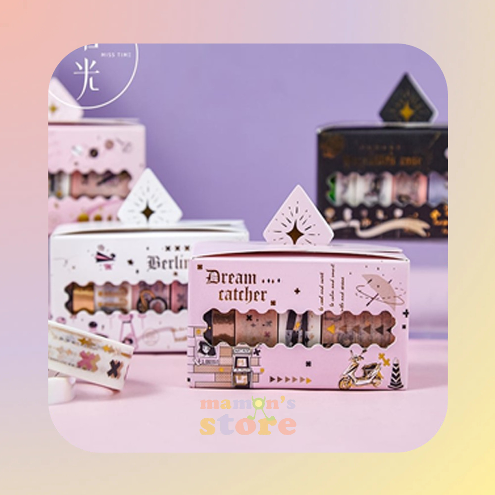 Washi Tape Sample Set Miss Time YuMeng Girl Series 4 Creative | Shopee ...