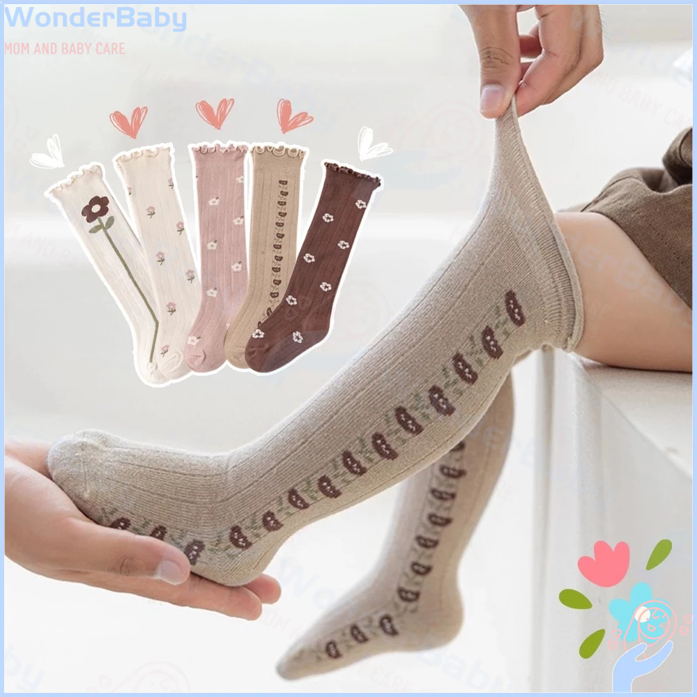 Wonderbaby Infant Long Socks for Baby Girl High Socks for Baby Socks ...