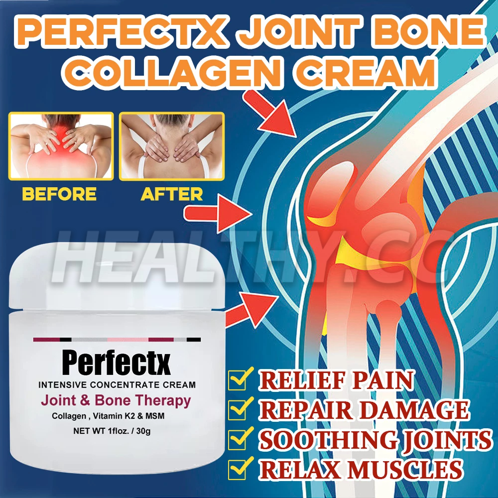 PERFECTX Joint And Bone Therapy Cream Joint Knee Pain Toe Finger Bone ...