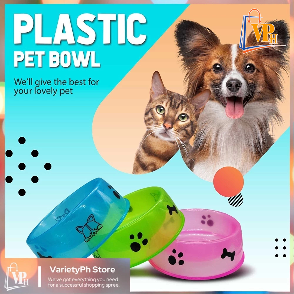 VPh Pet Plastic Bowls Dog and Cat Supply Plastic Food Feeding Water ...