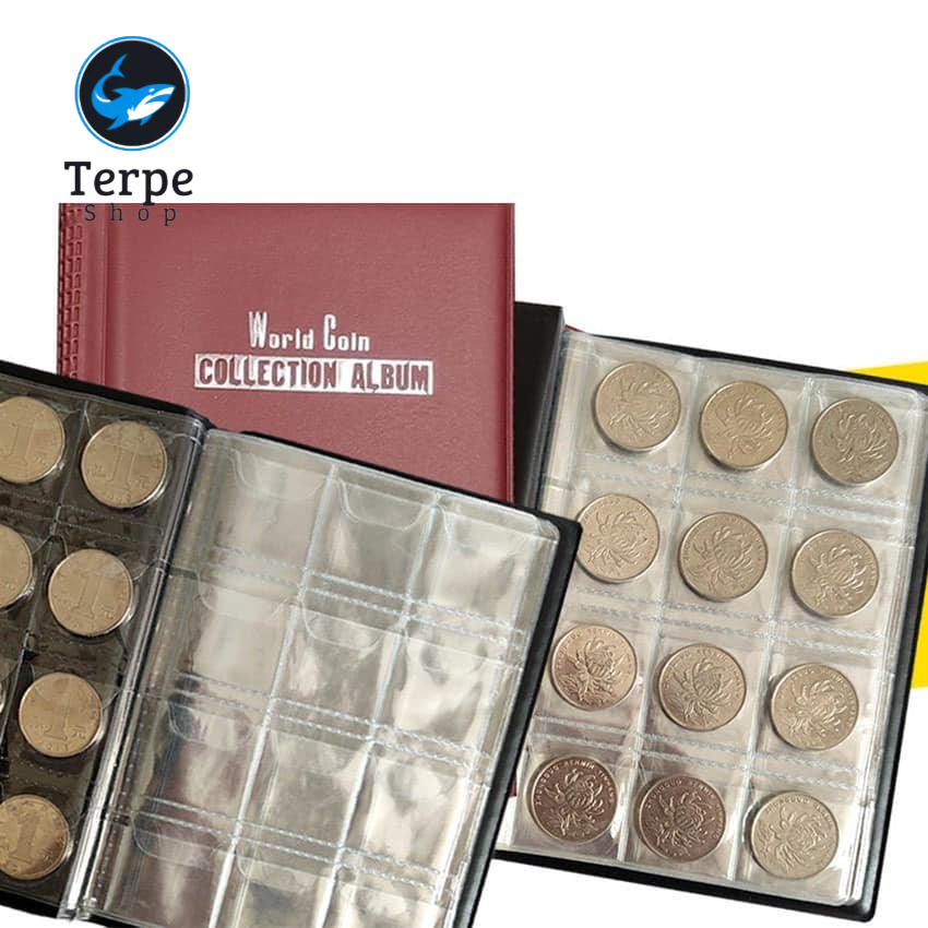 120 Pieces Coins Storage Book Commemorative Coin Collection Album ...