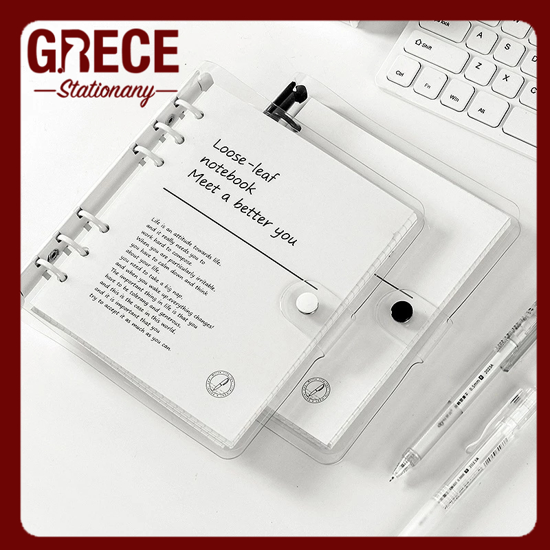 A6 Square shape simplistic soft binder with refills 90 pages | Shopee ...