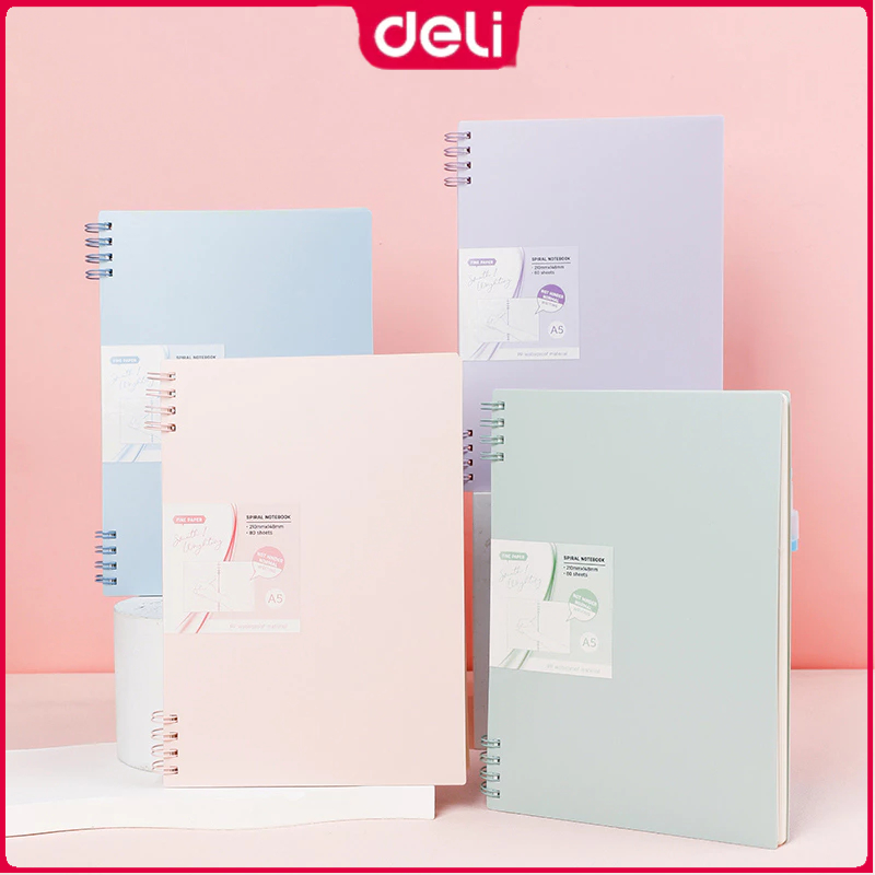 Deli 24203 Journal Notebook B5 Spiral Notebook School Supplies | Shopee ...