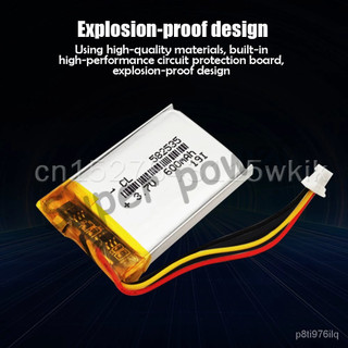 582535 602535 3.7V 600mAh Rechargeable Lithium Polymer Battery Li-ion ...