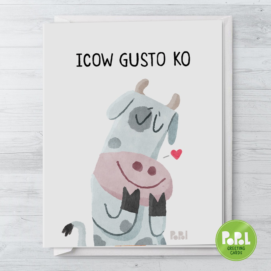 Popol - Icow Gusto Ko Love Greeting Card Anniversary Love Card Cute ...