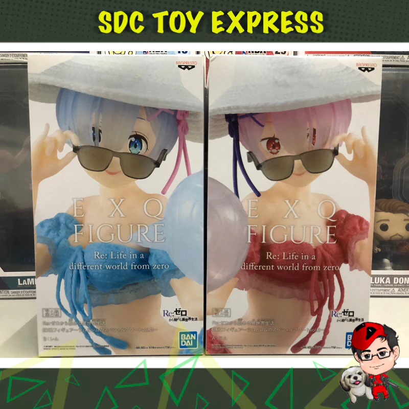 Banpresto EXQ Figure: Re:Zero Starting Life In Another World - Rem / Ram (Summer Ver.) | Shopee ...