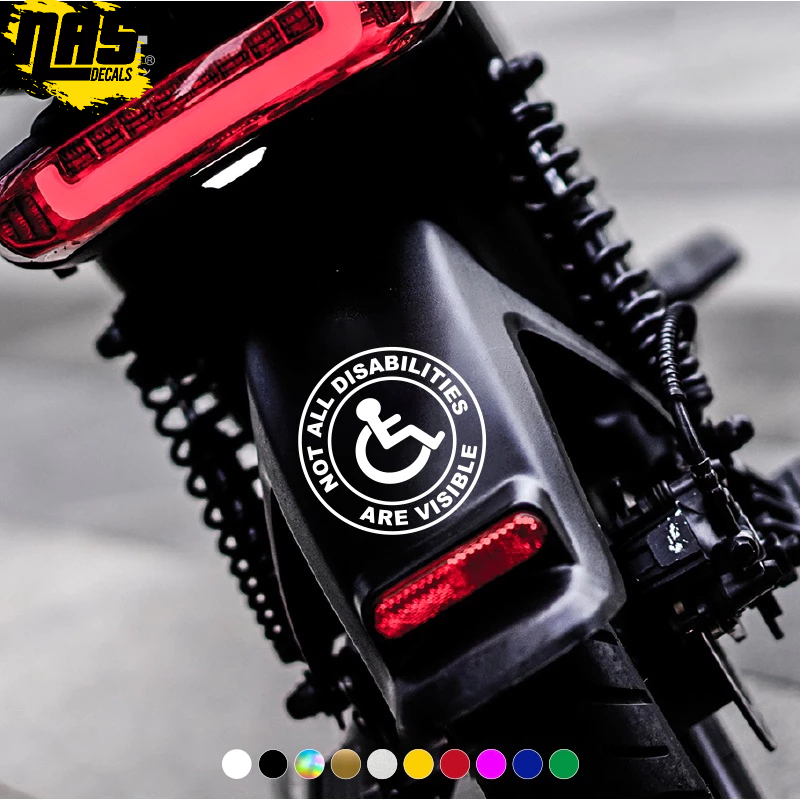 Not All Disabilities Are Visible PWD Signage Sticker Decals for Car and ...