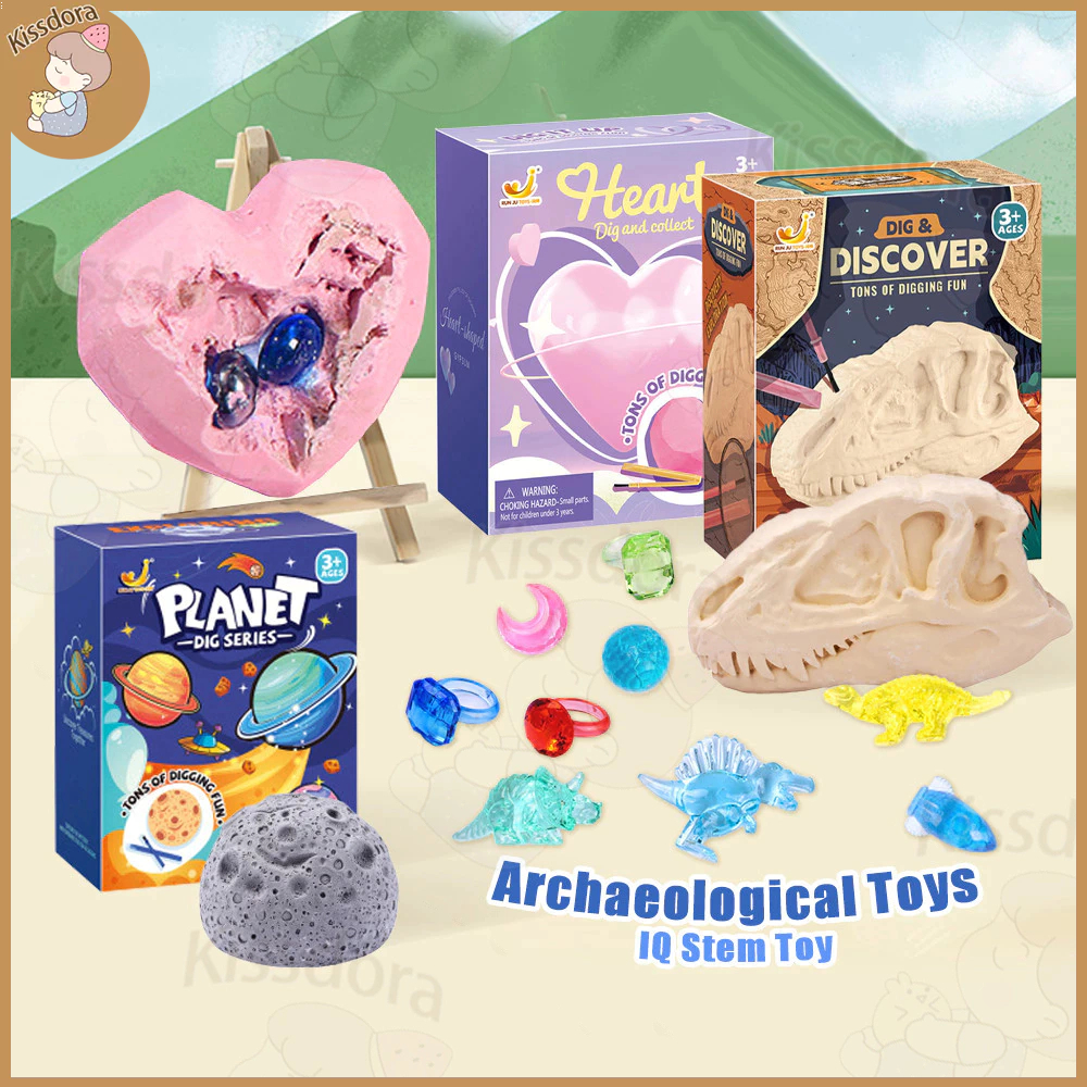 Kissdora DIY Toy Mining Excavation Series Gem Stones Digging Toys ...