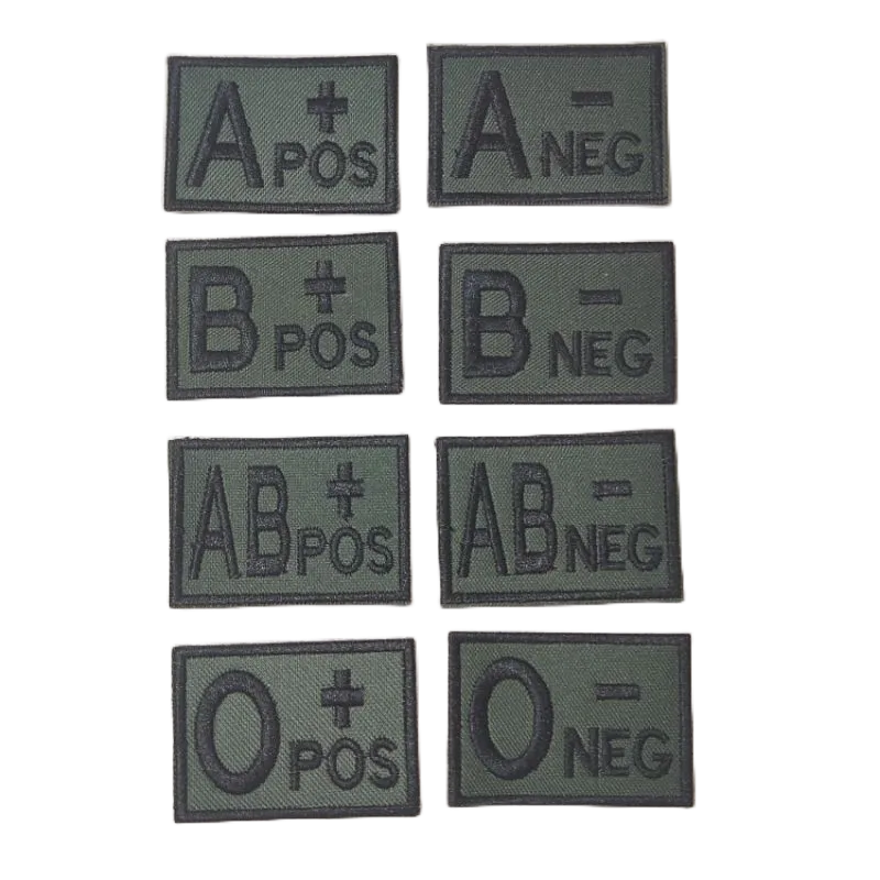 BLOOD TYPE EMBROIDERY PATCHES | Shopee Philippines