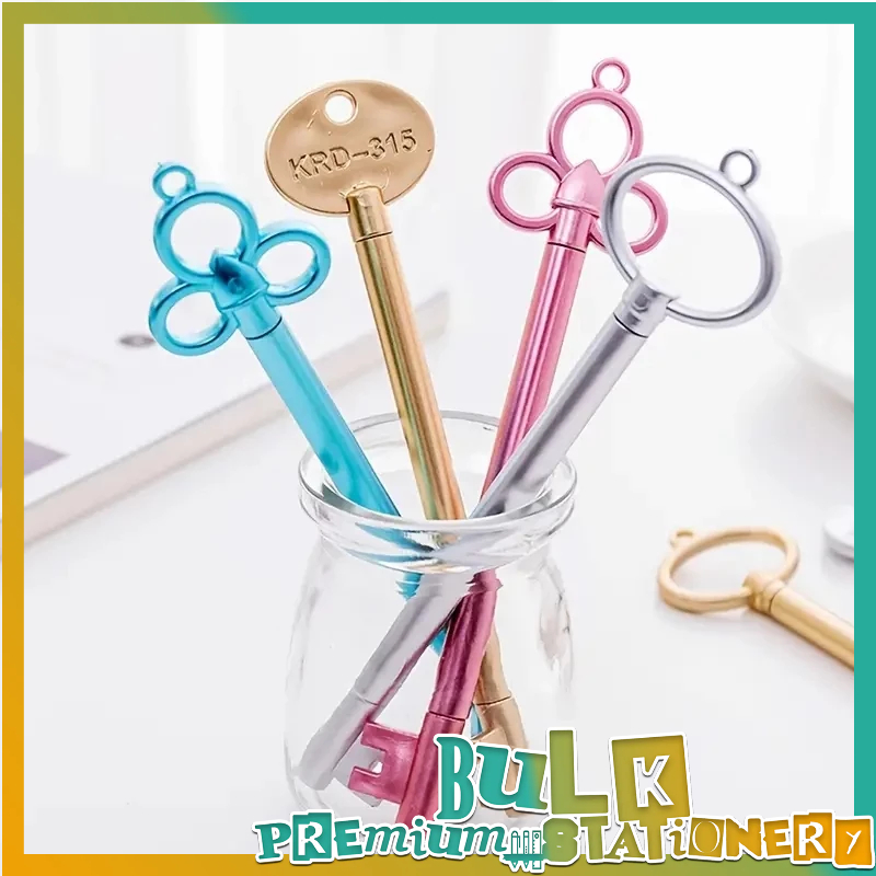 Key Shaped Gel Pens Korean Style Designed Pens Various Colors Ballpoint ...