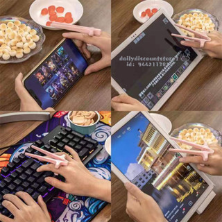 Lazy chopsticks finger chopsticks snack assistant game player reusable ...