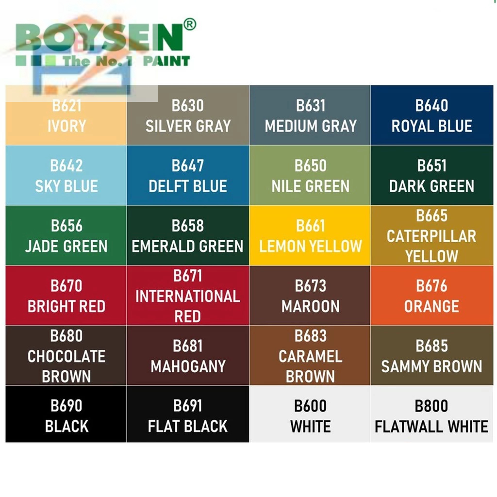 BOYSEN QDE Quick Dry Enamel 1" Liter Wood & Metal | Shopee Philippines