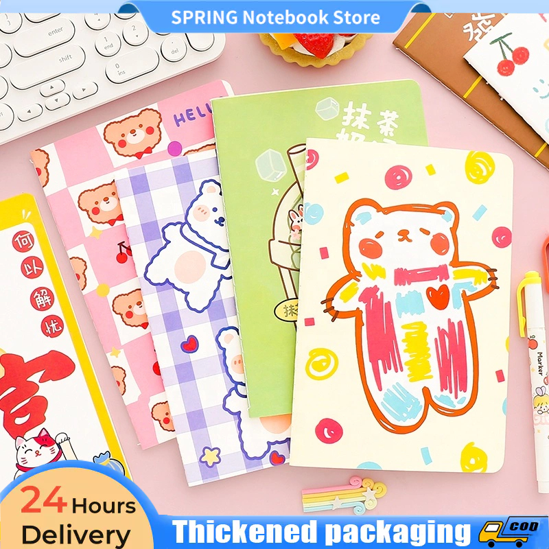 A5 Cute Spiral Notebook 30 Sheets Cartoon Ins Style Coil Notepad School ...