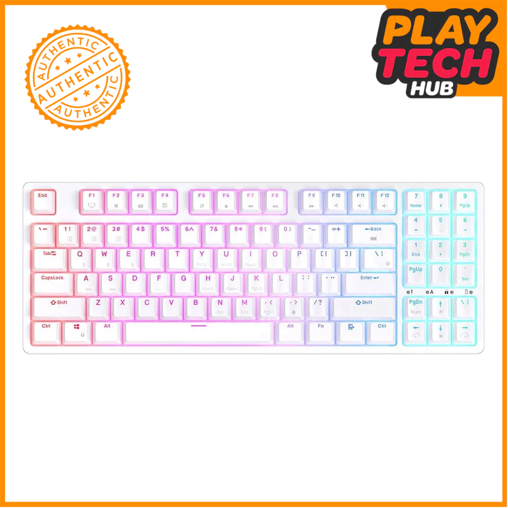 RK Royal Kludge RK92 Tri-Mode Hot-Swappable RGB Wireless Mechanical ...