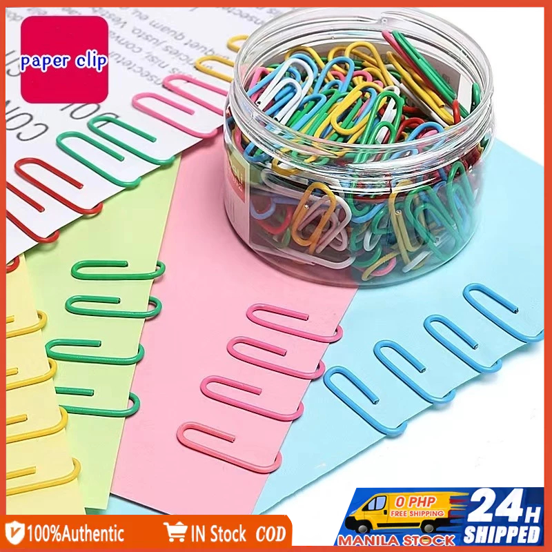 160pcs Paper clip bookmark color binding pin Colorful paper clips ...