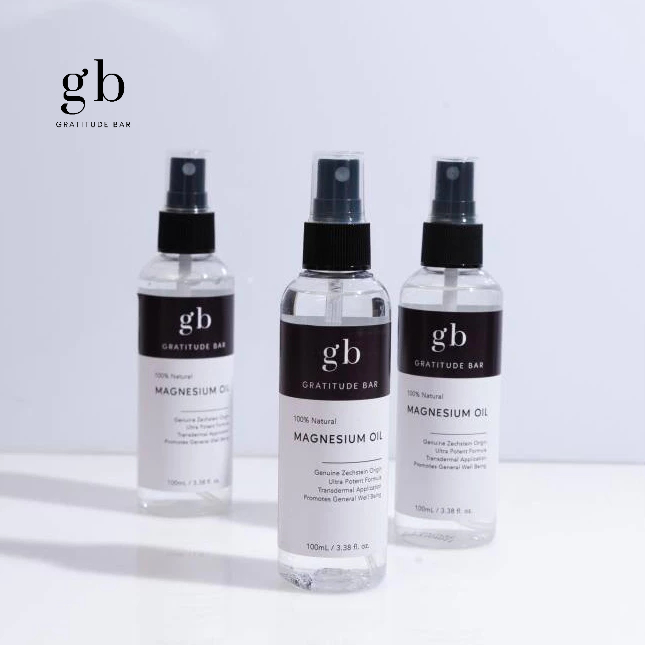 Gratitude Bar Transdermal Magnesium Oil 100% Natural, bundle of 3 (3pcs ...