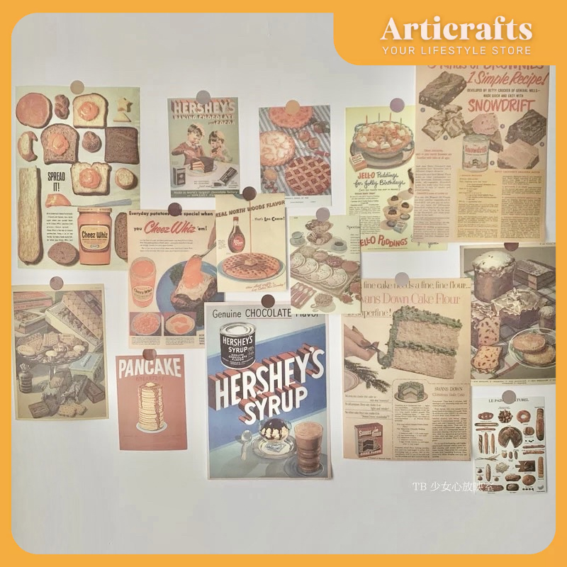 Vintage Retro Magazine Poster for Wall Paper Decoration | Shopee ...