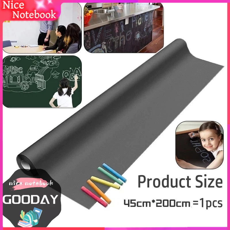 Sticker Blackboard Whiteboard Removable Vinyl White Board Black ...