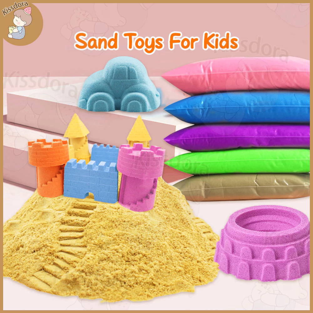 Kissdora 1kg Space Motion Play Sand Non-Toxic and Odorless Sand Toys for Kids Educational Toys ...