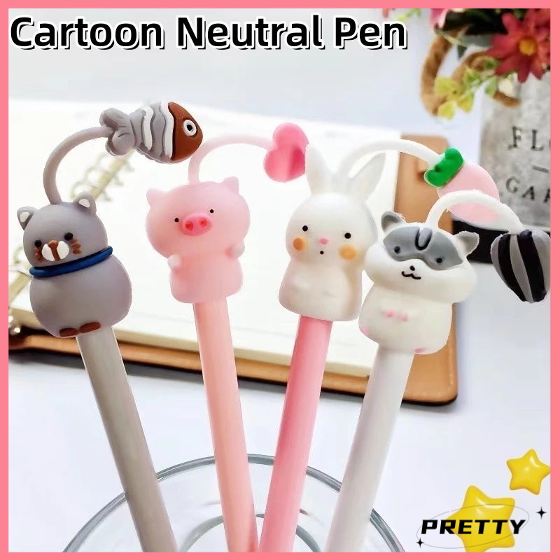 Cute Pet Design Gel Pen for Student Creative Cartoon Animal Pens School ...
