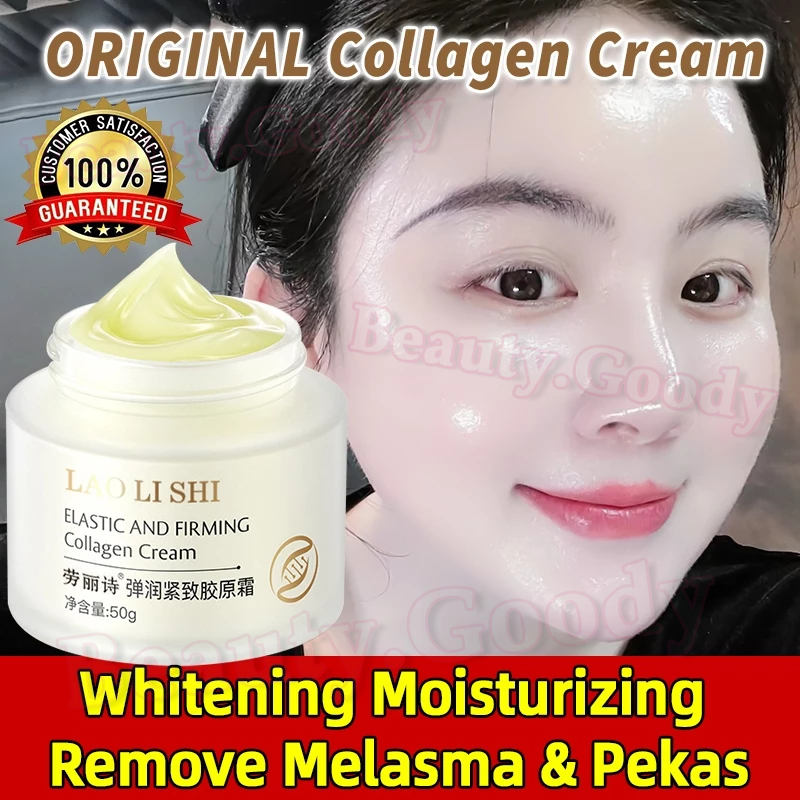 Collagen Face Cream Pekas Melasma Remover Whitening Freckle Cream ...