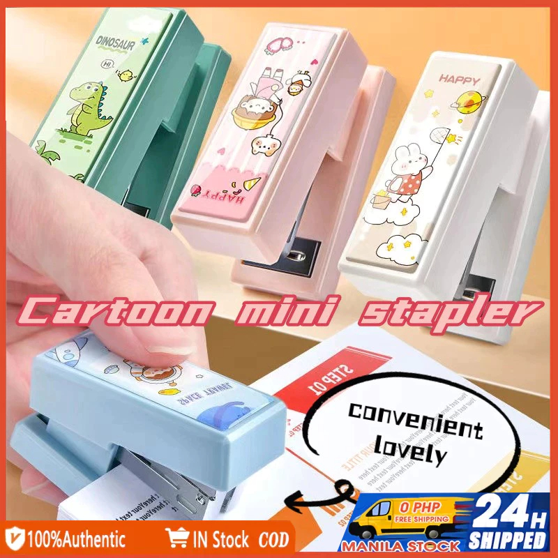 Cute Cartoon Stapler Portable Mini Staplers Student Reward Gift Office ...