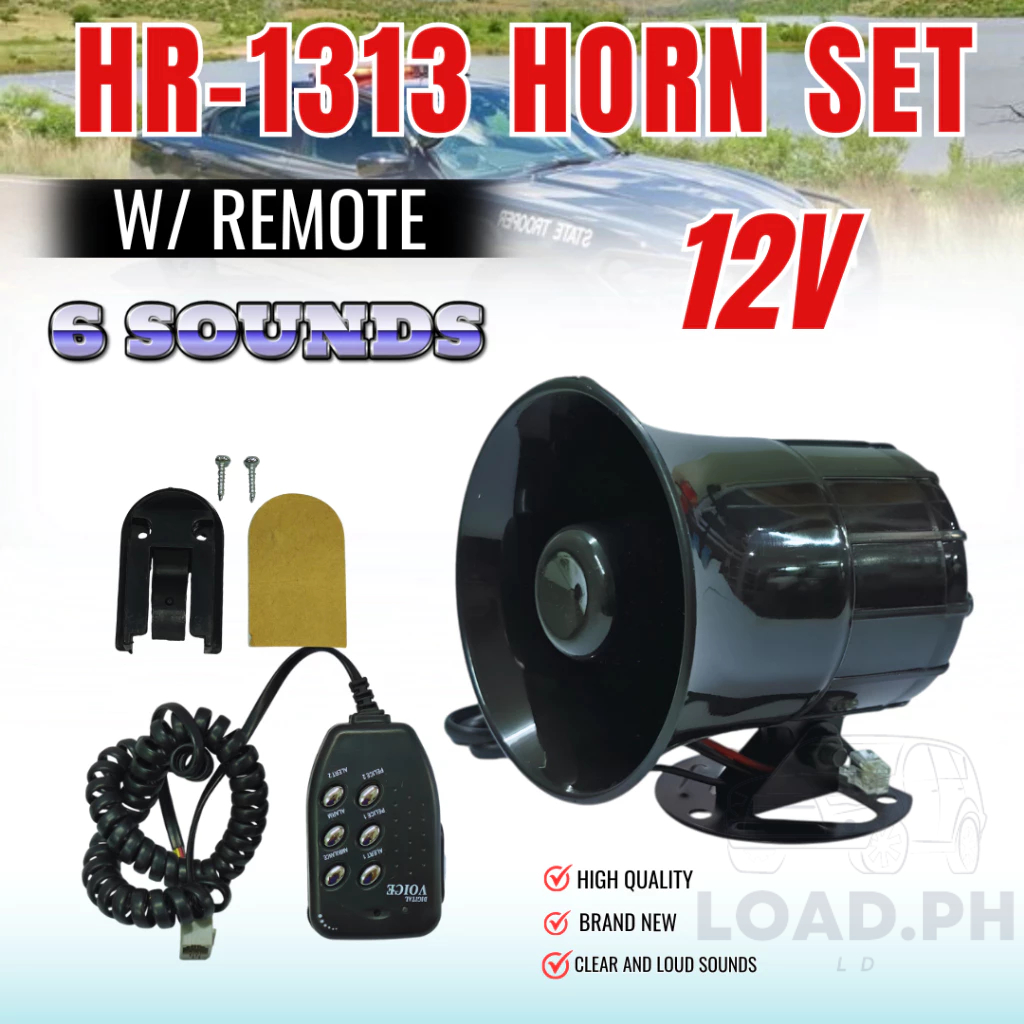 LD (5962) 6 SOUNDS CAR WARNING ALARM AMBULANCE LOUD SIREN HORN SPEAKER ...