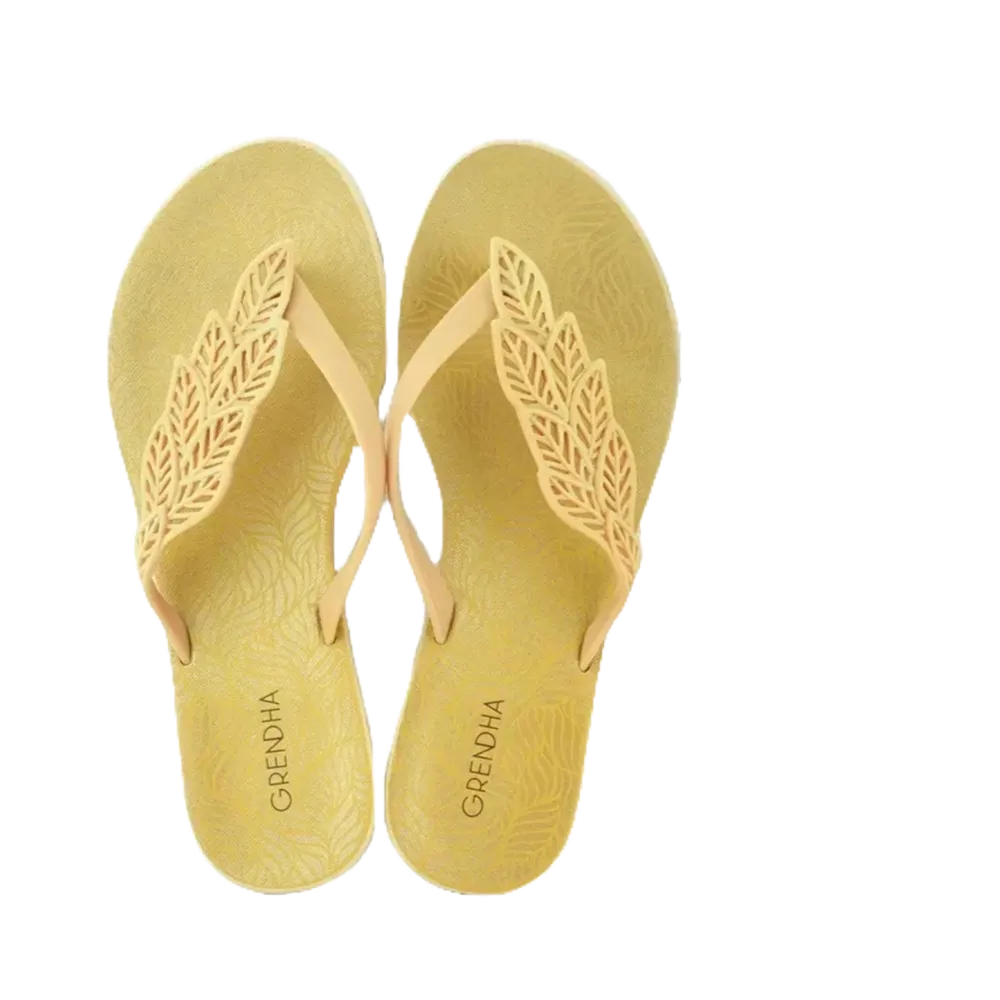Grendha Mais Acai Flora Fem Gold Women's Sandals | Shopee Philippines