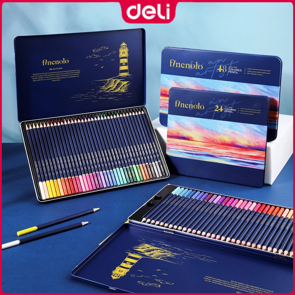Deli Color Pencil Set 24/36/48/72colors Artist Painting School Supplies ...