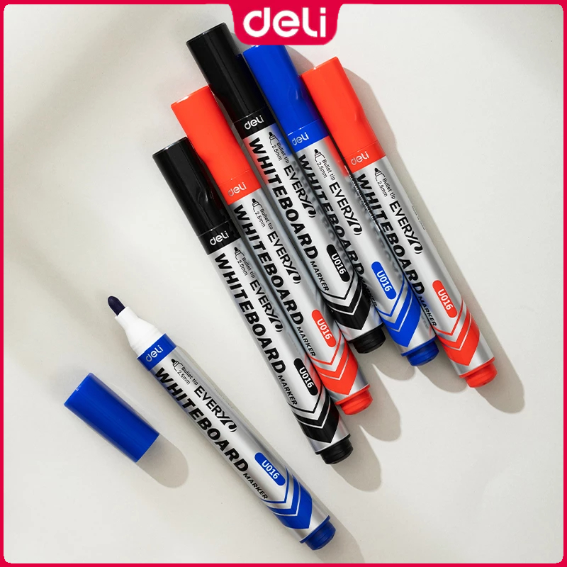 Deli Markers For Whiteboard 3 Colors Marker Pen Office Supplies EU016 ...