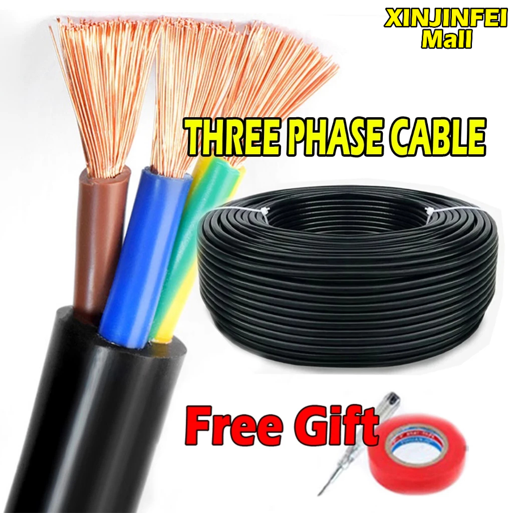 3 Cores Extension Cords Electrical Sockets Twisted Shielded Insulation ...