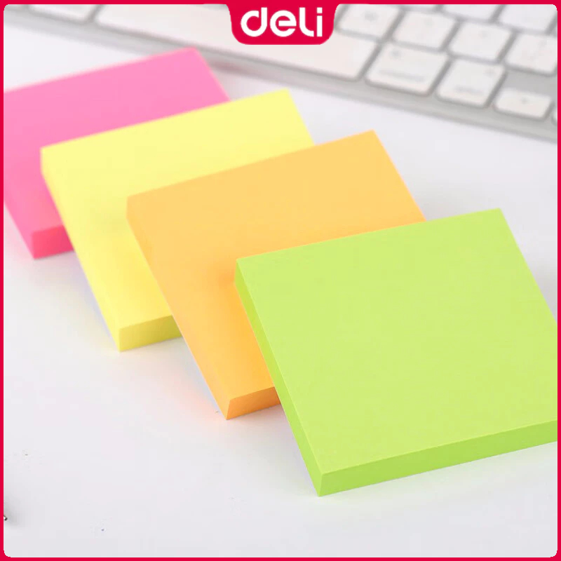 Deli Sticker Notes 400Sheets Memo Pad for School Supplies Office Pad ...