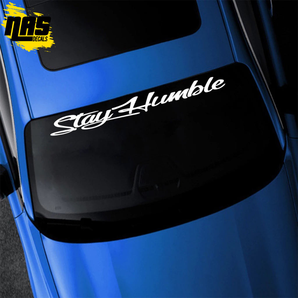 Stay Humble Car Windshield JDM Japanese Aesthetic Sticker Decals for ...