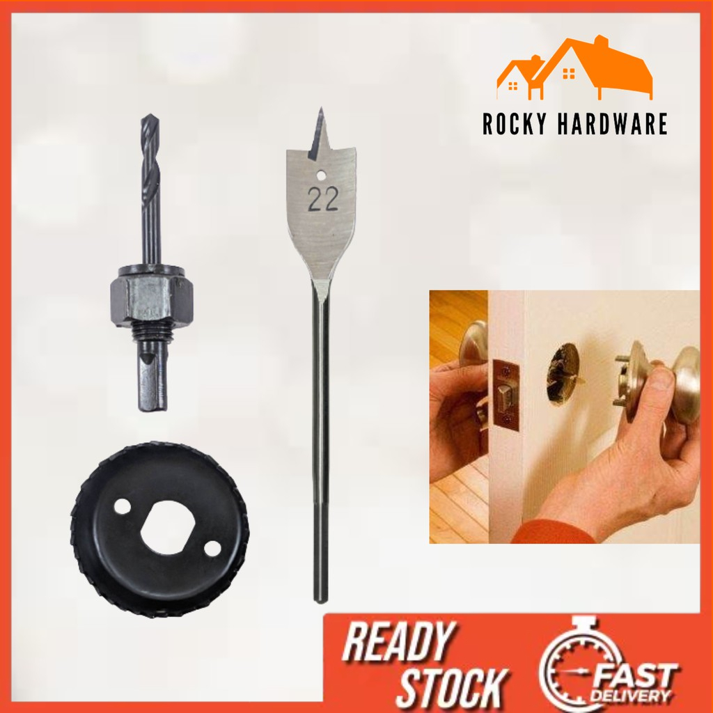 Door Knob Lock Installation Kit Standard Hole Saw Shopee Philippines