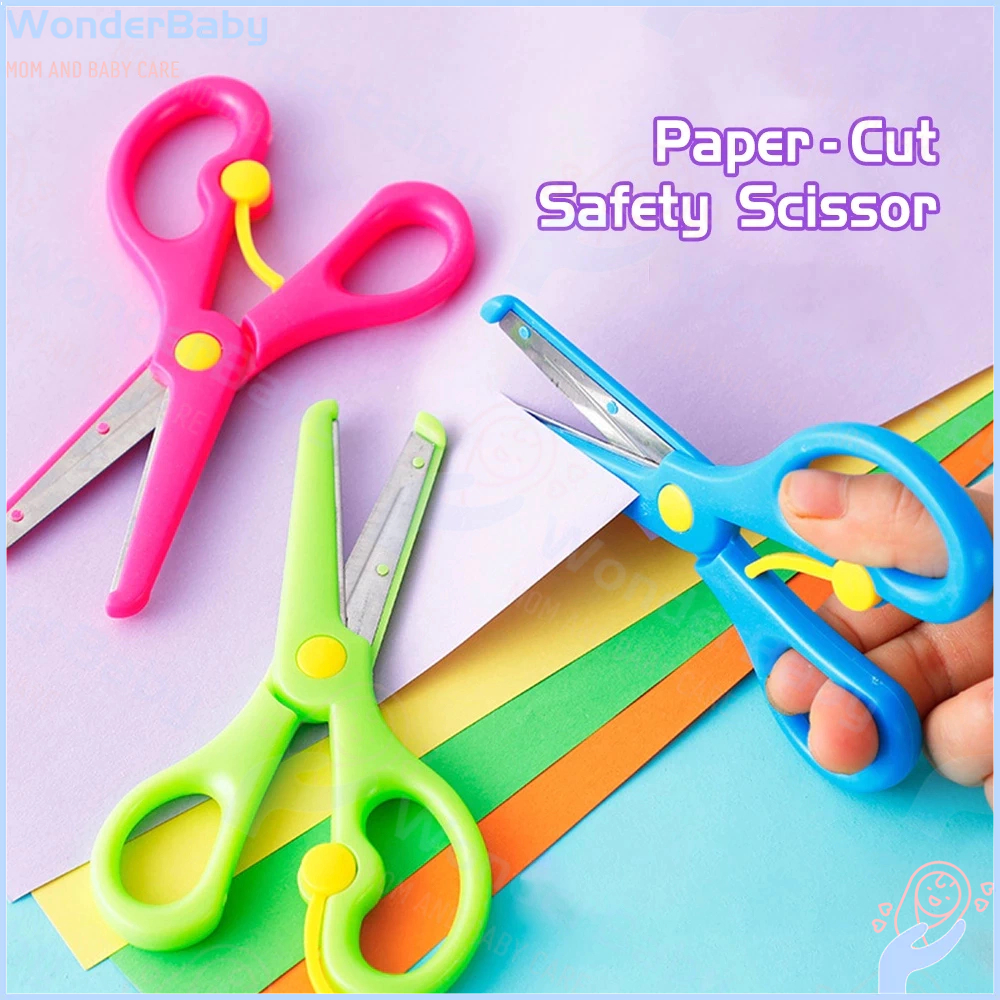 WD【COD】 DIY Paper-Cut Safety Scissors Handmade Round Head Scissors for ...