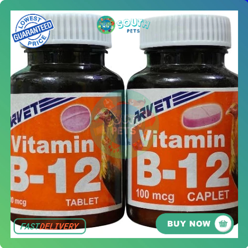 Arvet B12 Caplet & Tablet (50 Caplet/100 Tablet) per bottle FOR CHICKEN ... Arvet B12 Caplet & Tablet (50 Caplet/100 Tablet) per bottle FOR CHICKEN ...