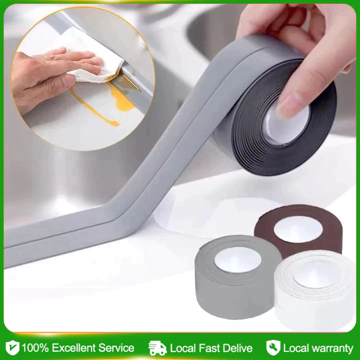 Kitchen And Bathroom Corner Mildew Waterproof Tape Sink Bath PVC ...